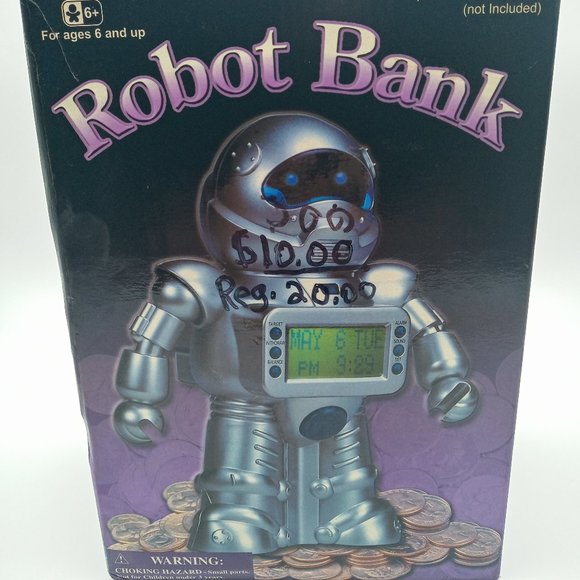 Wah Hing | Accents | Robot Bank Animated Talks Counts Tells Time Lights ...
